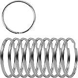 Amazon.com : Newflager 2 Inch Flat Key Rings - Large Split Key Rings ...