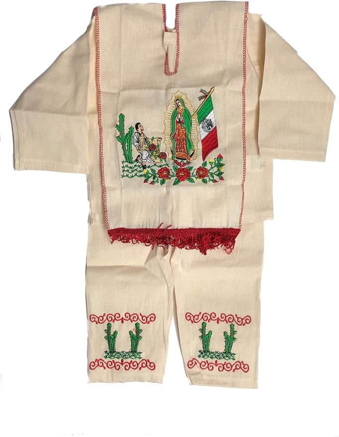 Amazon.com: Juan Diego Kids Outfit Trajes De Indito 4pcs set: Clothing