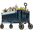 Amazon.com : TIMBER RIDGE Collapsible Wagon Cart with Brakes, 200L ...