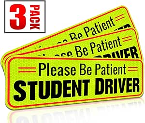 Student Driver Magnet Car Signs for The Novice or Beginner. Better Than ...