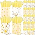 Amazon.com: 16Pack Boho Sun Party Favor Bags with Yellow Tissue Paper ...