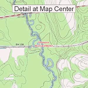 Amazon.com : USGS Topographic Quadrangle Map - Ohoopee, Georgia (Folded ...