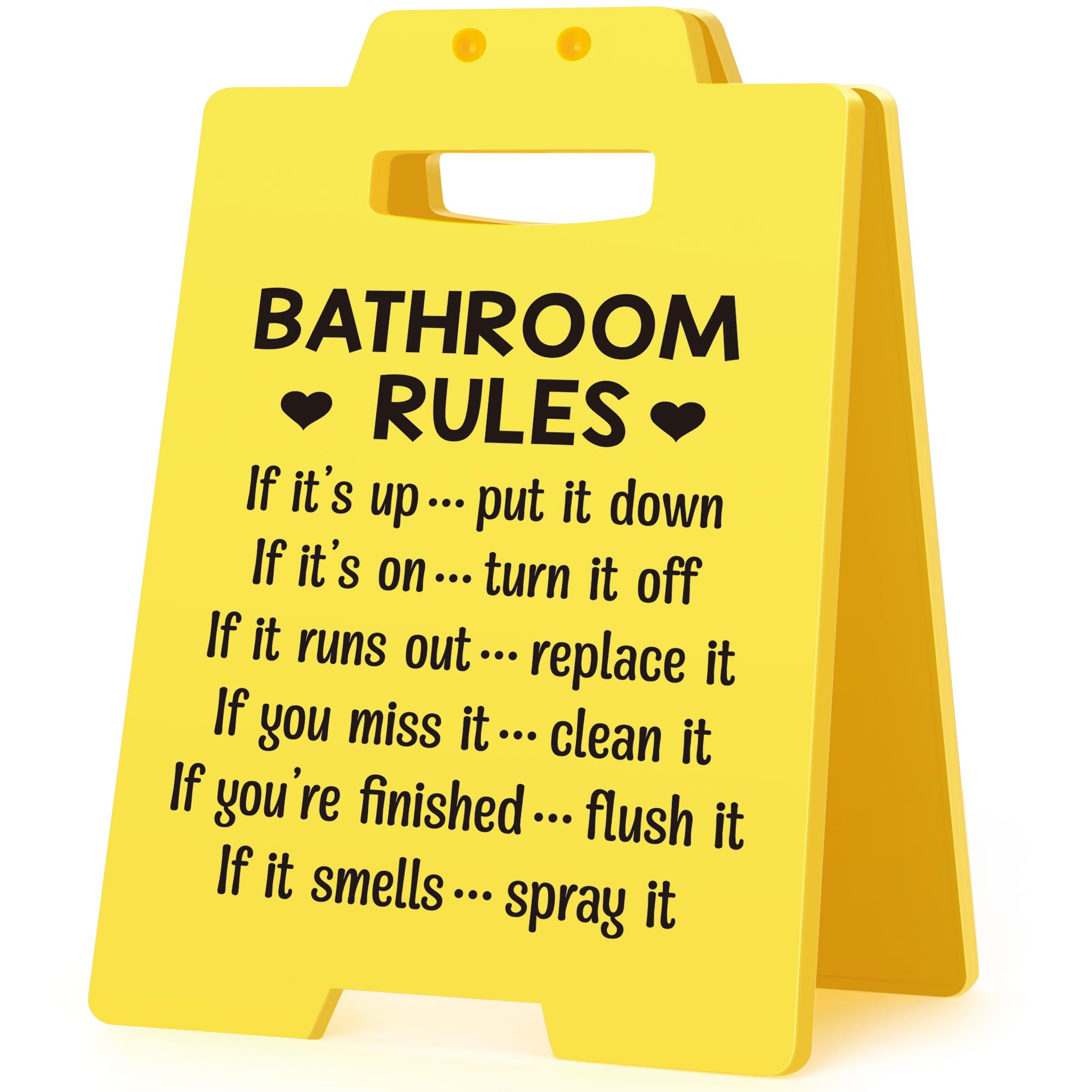 Bathroom Rules Sign, Restroom Rules Sign, Toilet Rules Plaque, Toilet ...