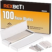 Amazon.com: REXBETI 100PCS Single Edge Razor Blades, Industrial Scraper ...