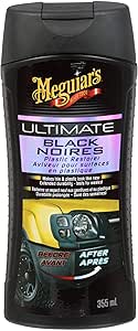 Meguiar's Ultimate Black Plastic Restorer for Plastic, Vinyl & Rubber ...