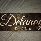 Amazon.com: Custom Wood Sign Personalized Wedding Gift Wood Wall Art ...