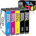Amazon.com: Hookink 202XL Ink Cartridges Remanufactured Replacement for Epson 202 XL to use with ...