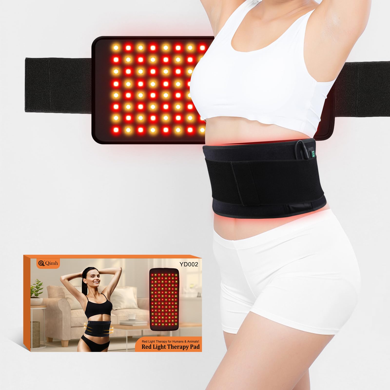 Infrared Red Light Therapy Belt for Body, Back Leg Pain Relief Device ...