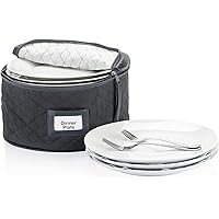 Amazon.com: China Storage Case - Dinner Plate Quilted Case - 12 inches ...