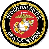 Amazon.com - Round Proud MOM of A US Marine Sticker (Mother Son ...