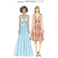 Amazon.com: Vogue Patterns V9053 Misses' Dress Sewing Template, E5 (14 ...