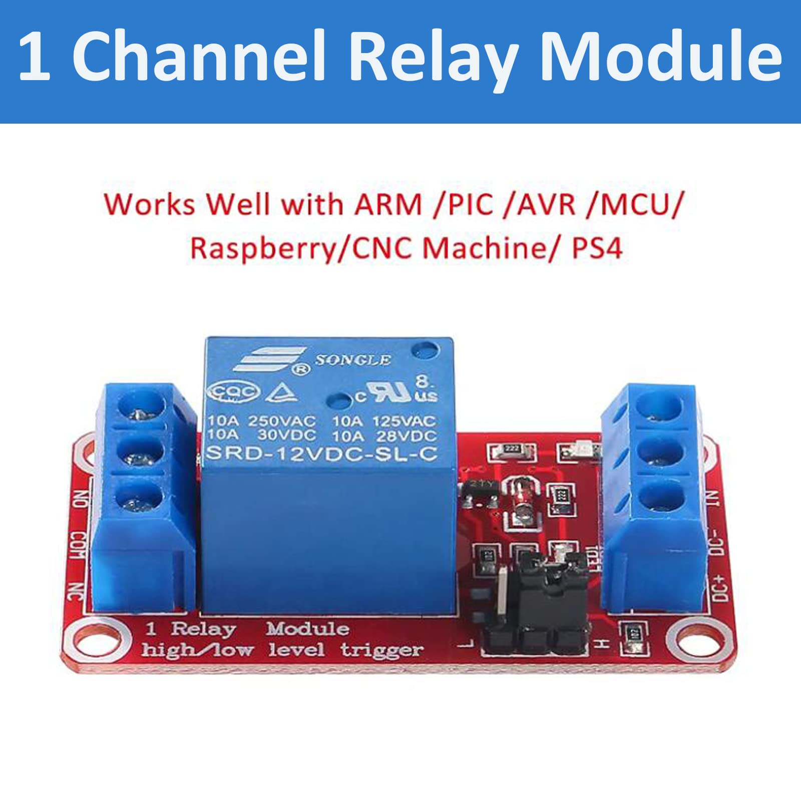 Mua 4pcs DC 12V Relay Module 1 Channel Relay Board with Optocoupler ...