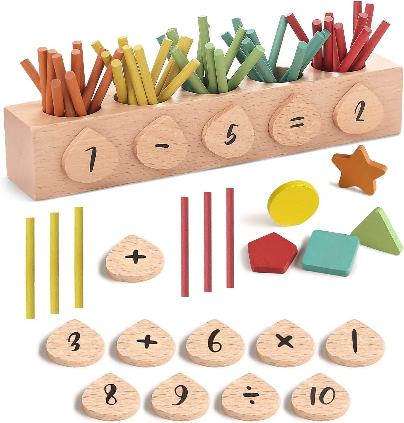 Mua Montessori Math Toy - Counting Peg Board with 50 Pegs - Montessori ...