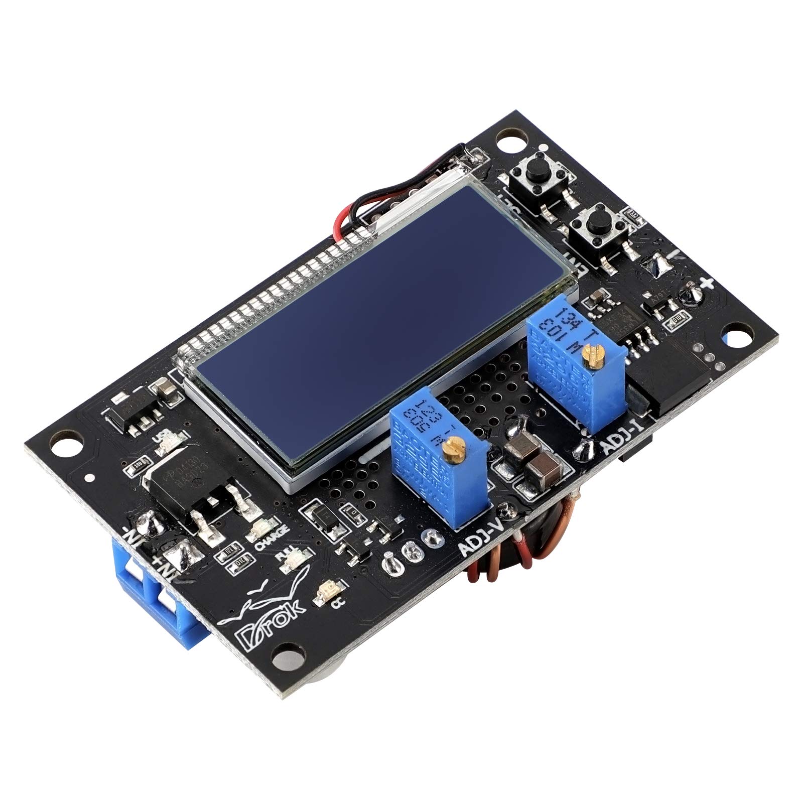 Mua Buck Boost Voltage Regulator, DROK DC 6-30V to 0.5-30V, 5 12 24 ...