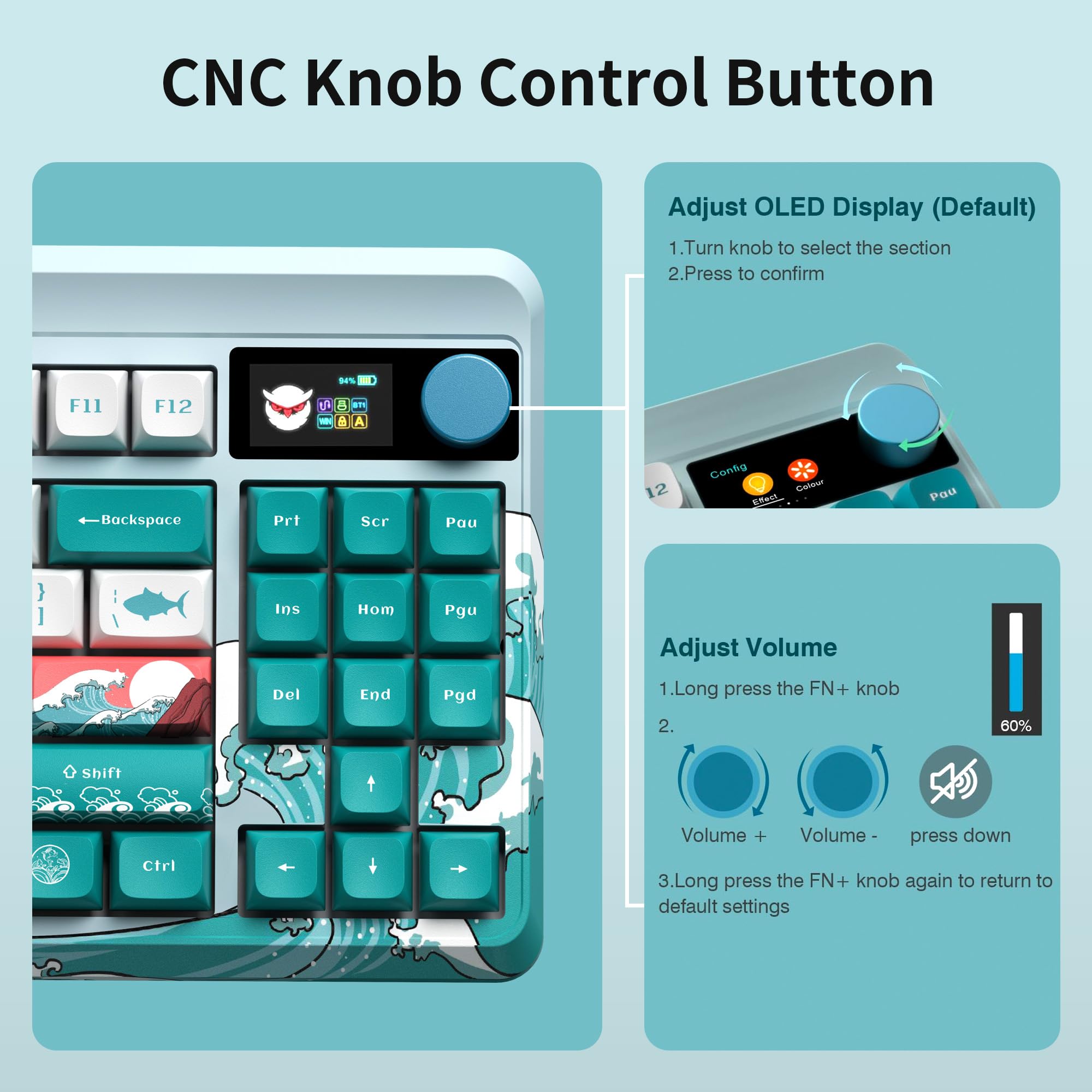 Mua HITIME XVX 75% Keyboard with Color Multimedia Display&Knob ...