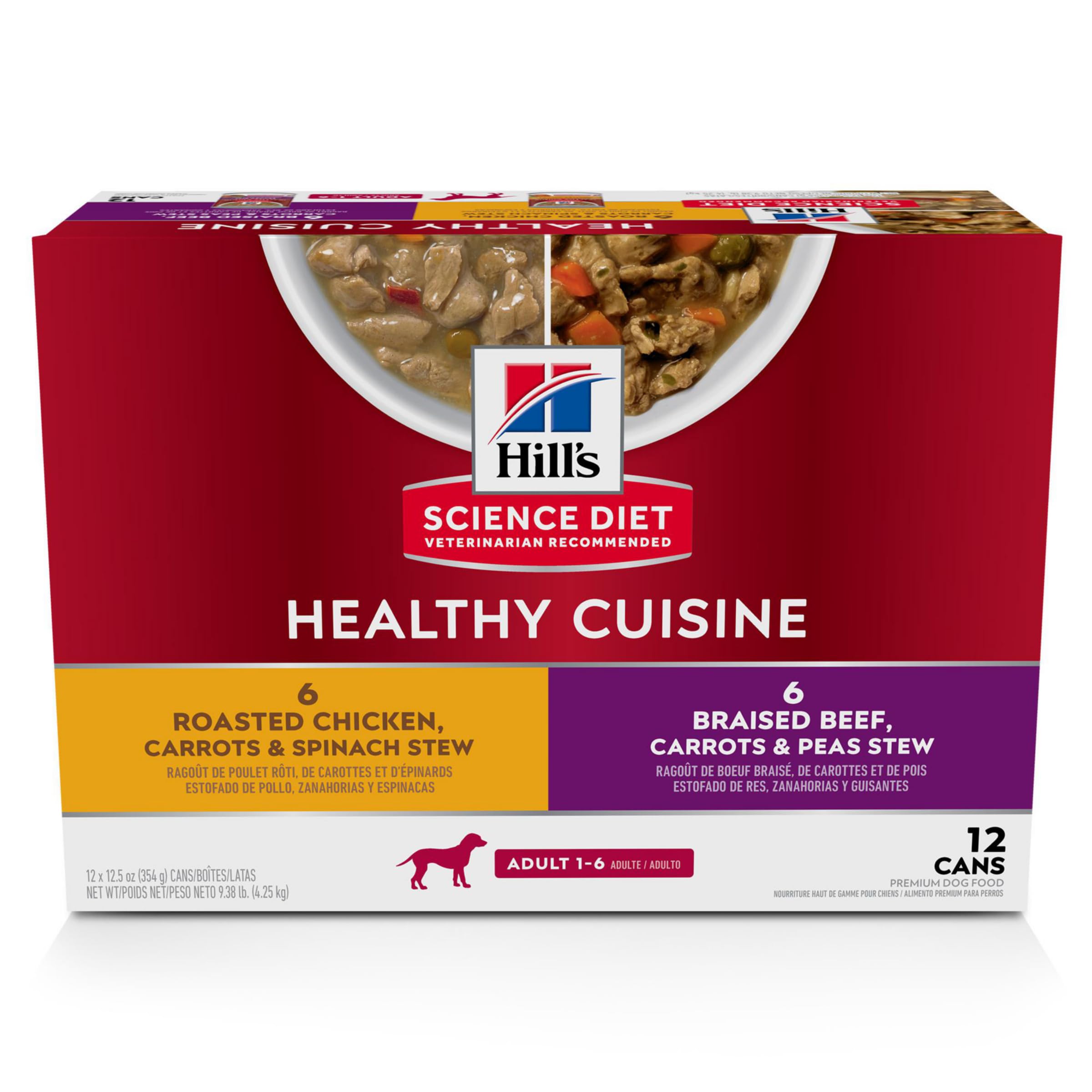 Hill's Science Diet Healthy Cuisine, Adult 1-6, Great Taste, Wet Dog ...