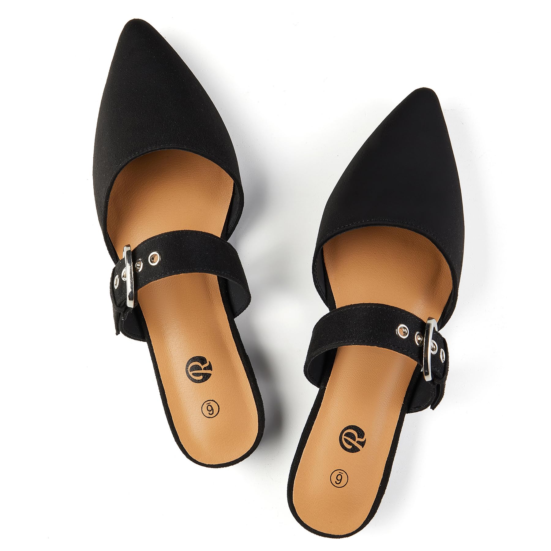 Rekayla Mules for Women Flats Comfortable Pointed Toe Women Adjustable ...