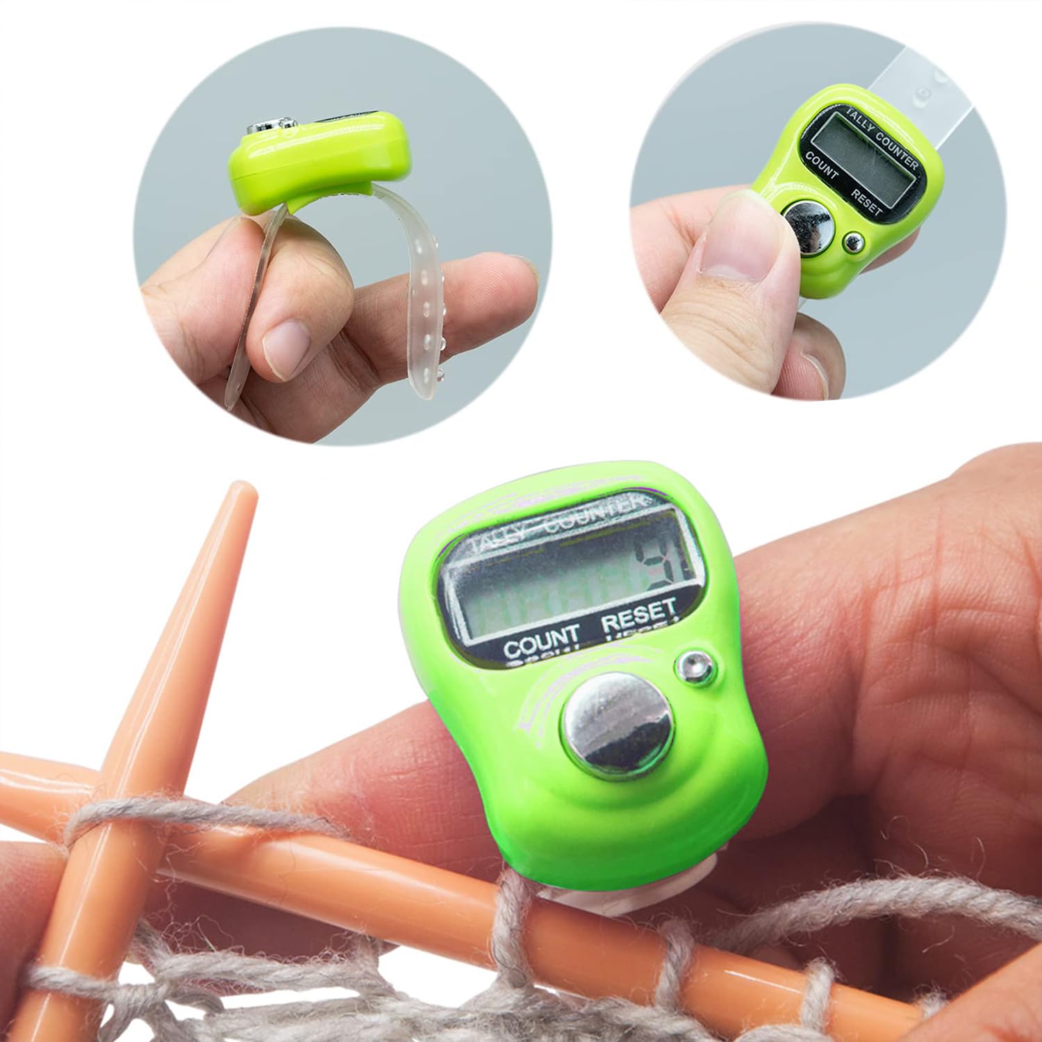 Mua JMOO Electronic Finger Tally Counter 7-pack, Mini LCD Digital ...