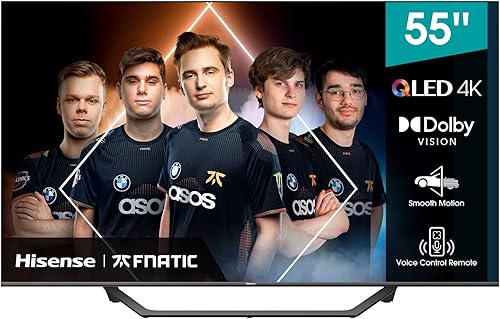 Hisense 55 Inch TV QLED 4K VIDAA U5.0 HDR10+ Dolby Vision Dolby Atmos ...