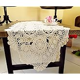Amazon.com: Laivigo Handmade Crochet Lace Table Cloth Doilies Doily ...