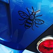 Made In Manchester Bee Car Bumper Sticker Decal 12 x 12 cm: Amazon.co ...