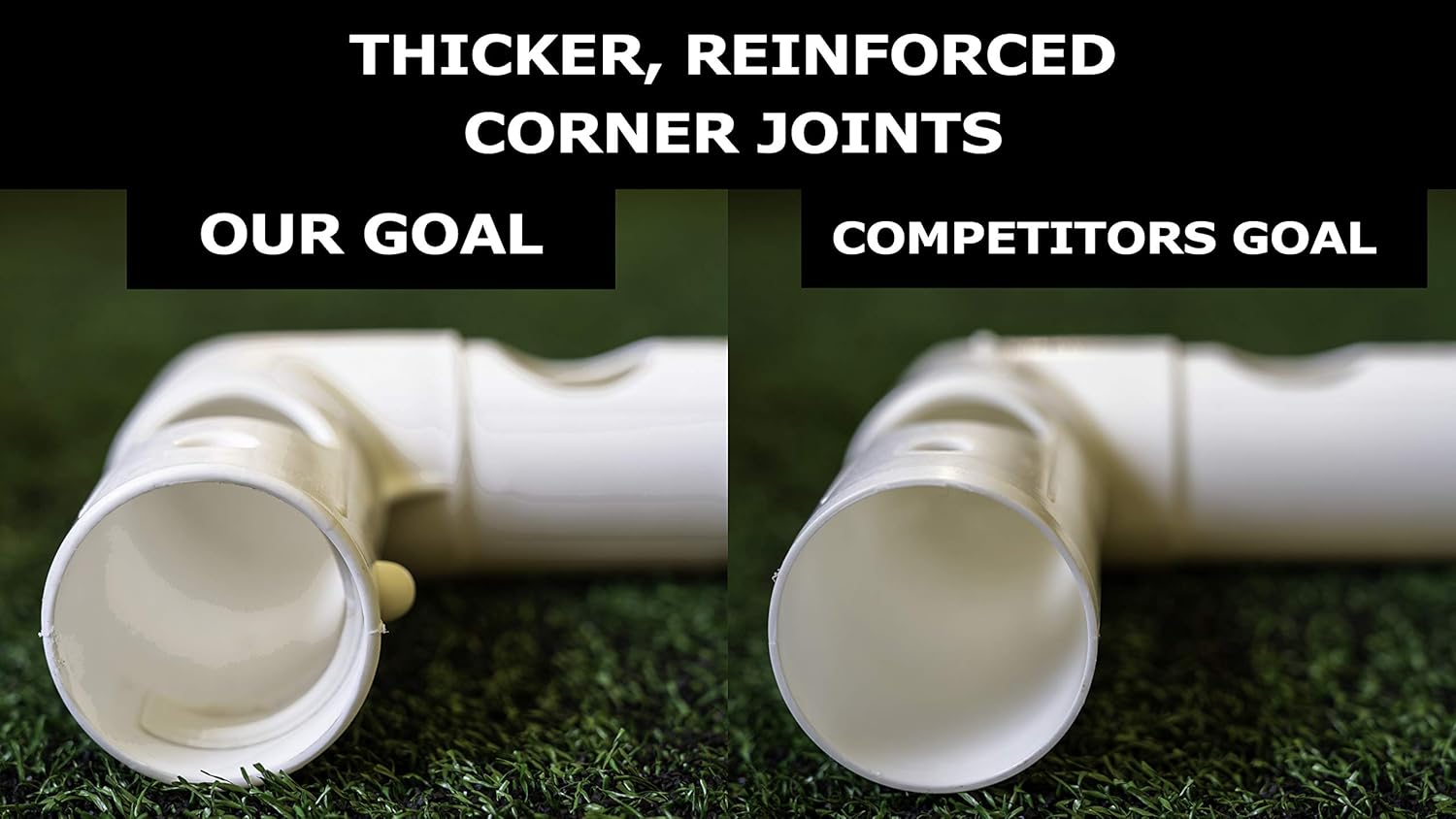 Football Flick Ultimate All Weather uPVC Football Goal with UV treated ...