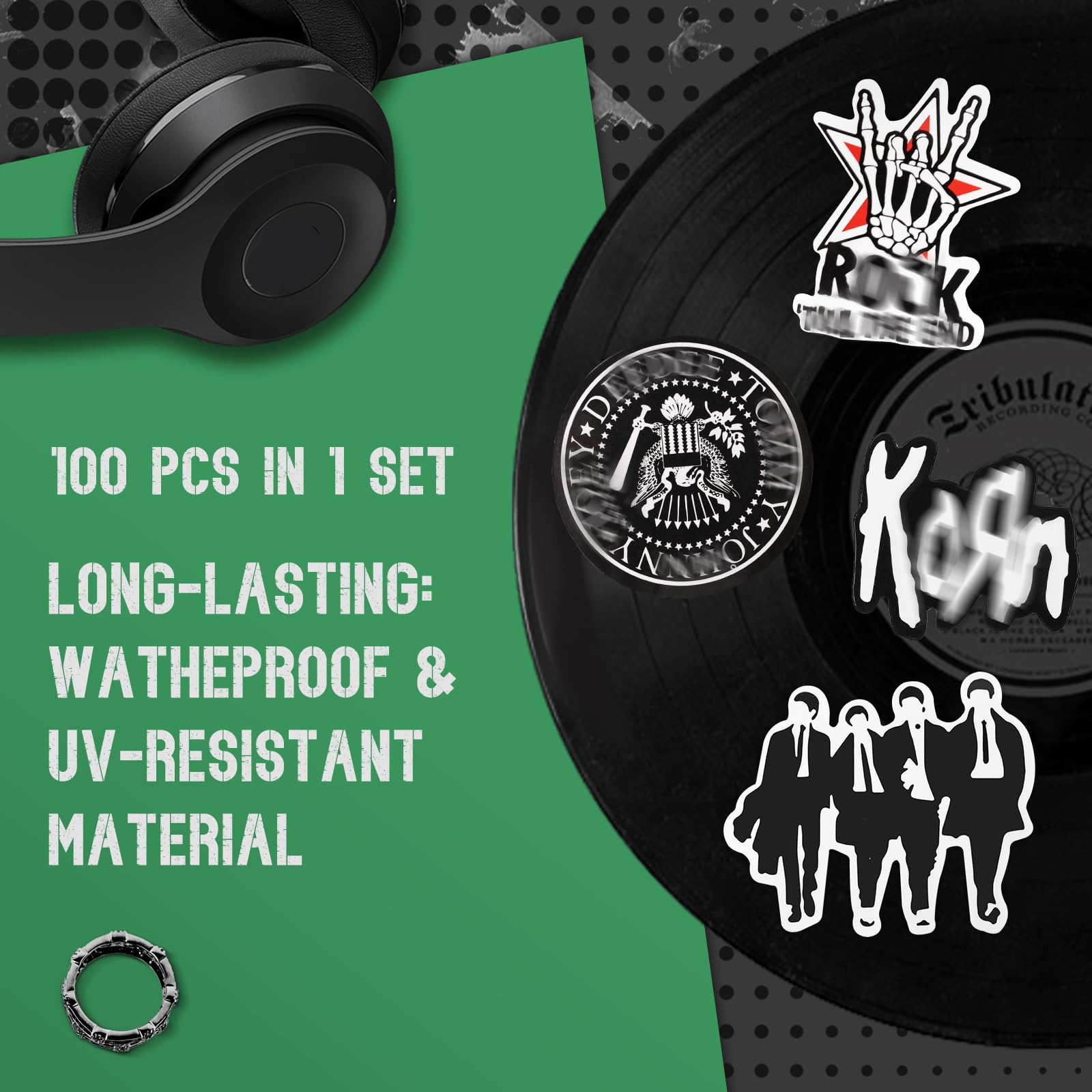 Mua 100pcs Rock Band Stickers -80's Music Stickers, Band Stickers for ...