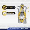 Palmer Safety Full Body Harness 3pt Adjustment, Dorsal D-Ring, Fall ...