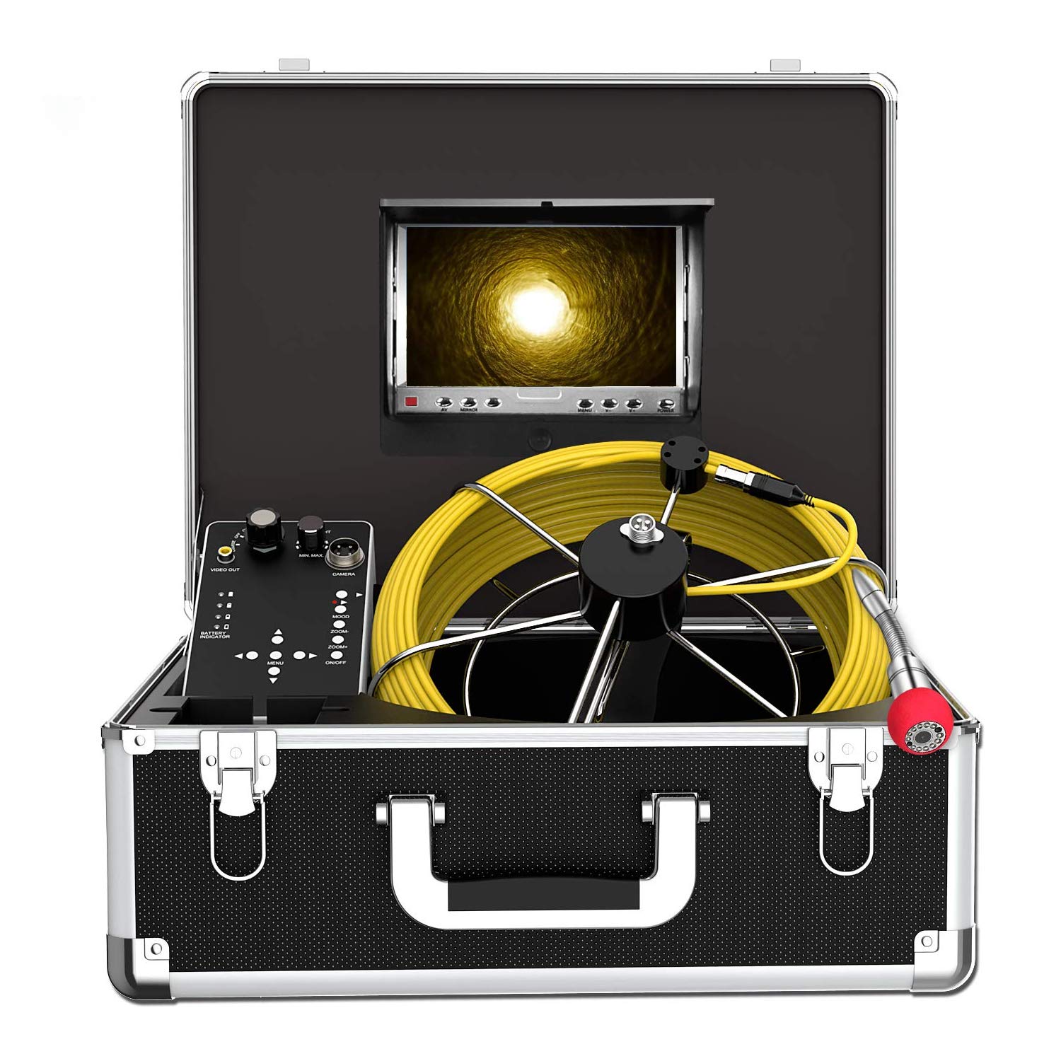 Plumbing Camera, Drain Pipe Inspection Camera 50M with DVR Fuction for ...