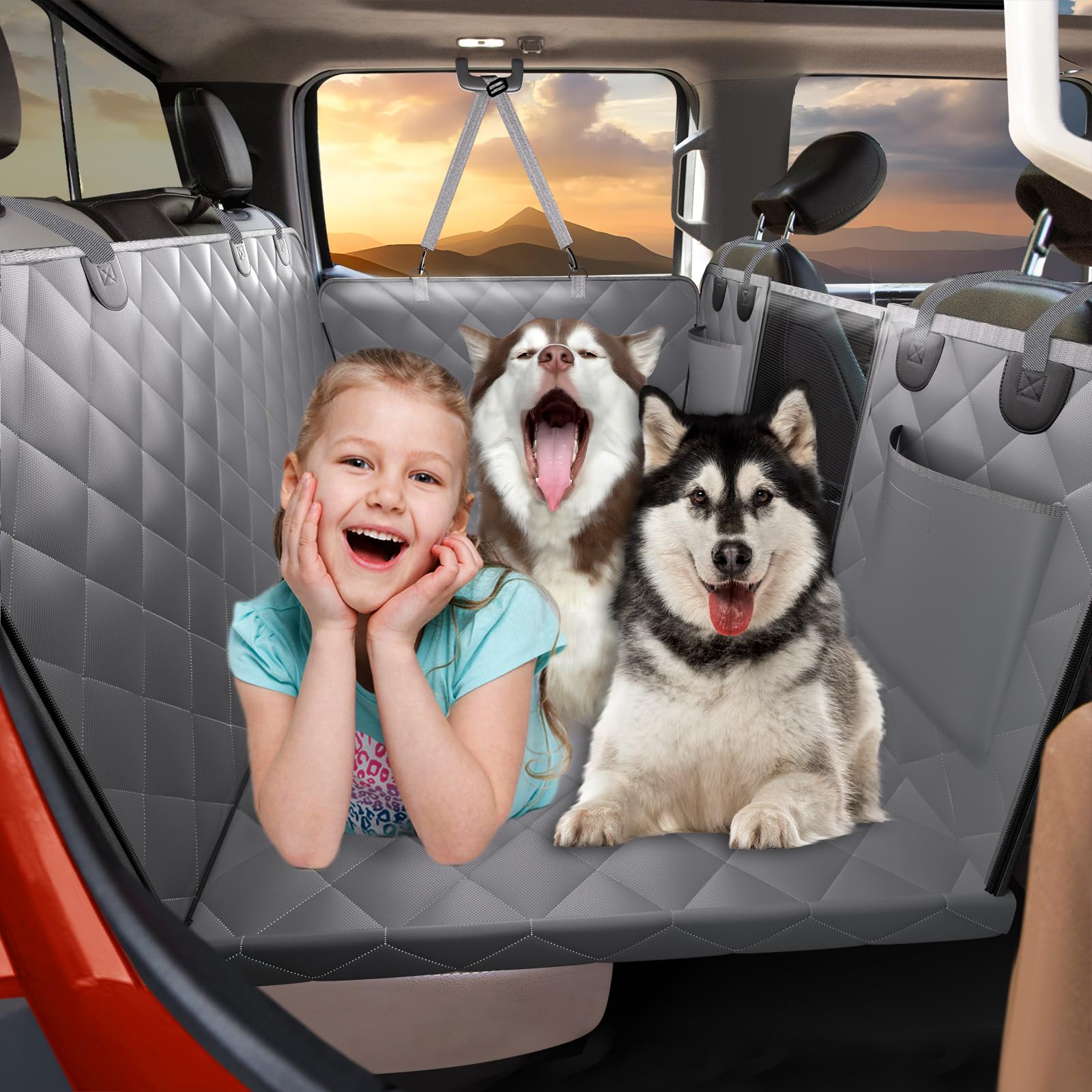 ROUWINNE Back Seat Extender for Dogs Truck-Large Space, Truck Dog Car ...