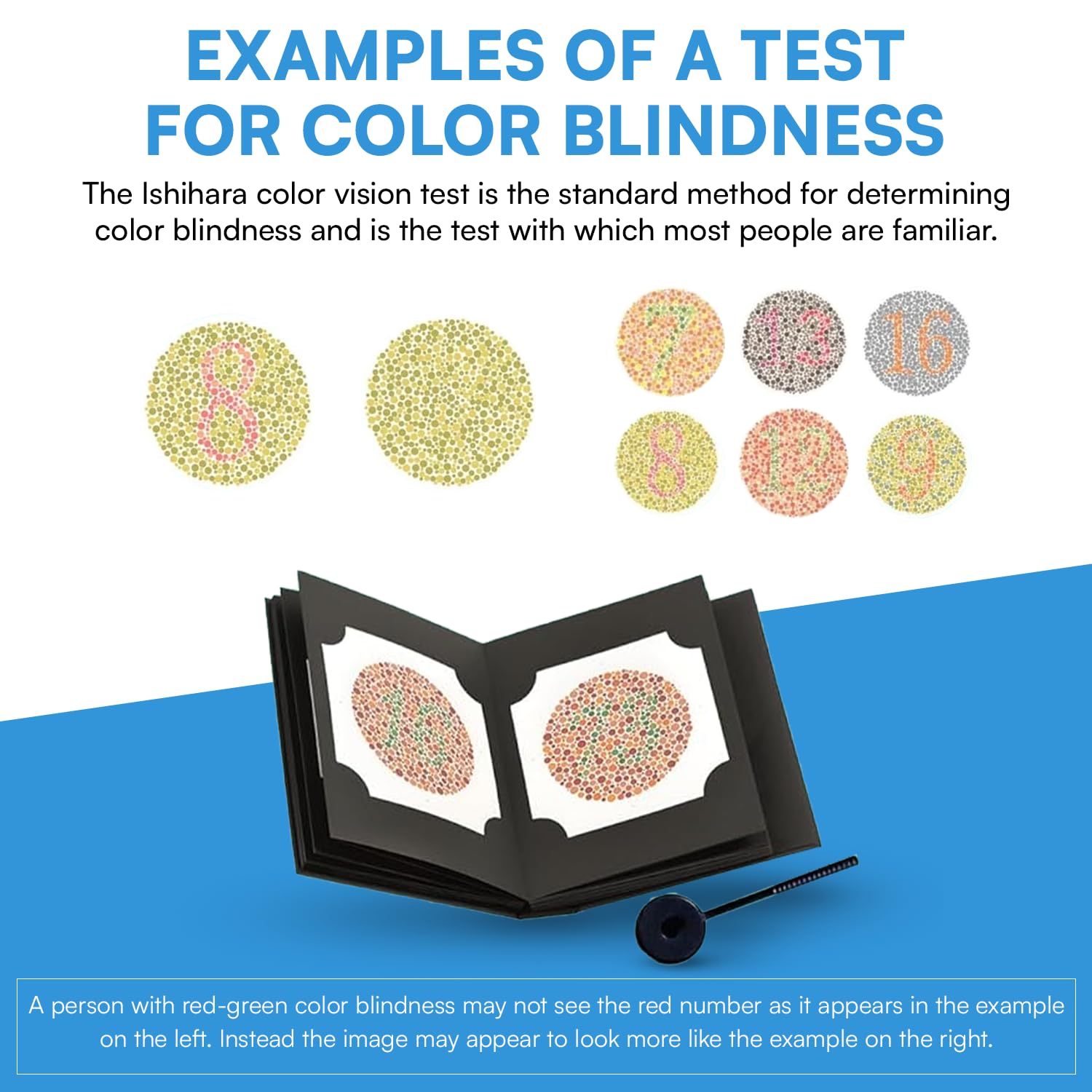 Mua Ishihara Test Chart Books for Color Deficiency 38 Plates with User ...