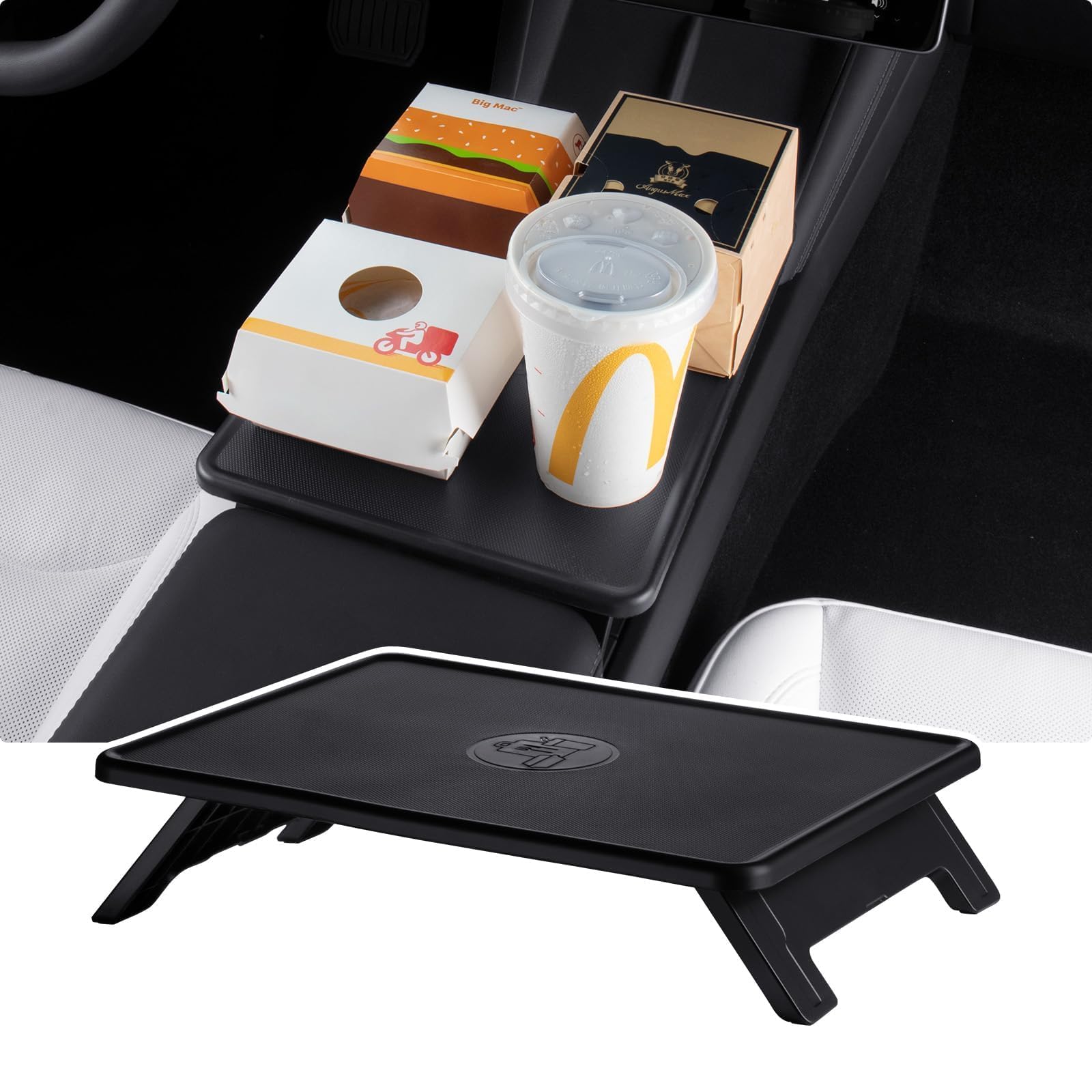 BASENOR Upgrade Tesla Model Y/3 Center Console Table Tray Anti-Slip ...