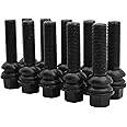 Amazon.com: 10 Pc Black Lug Bolts | Extended Shank Length 53 mm | M14 X 1.5 Threads | R14 Ball ...