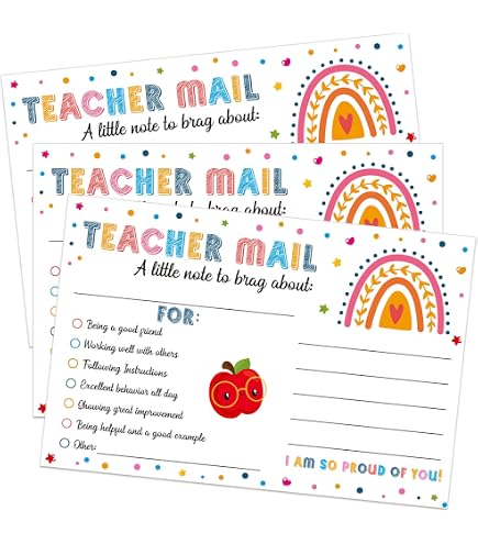 Teacher Must Haves For Classroom Elementary AUGSUN 100Pcs Brag Cards ...