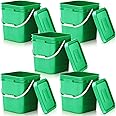 Amazon.com: Mumufy 5 Pcs 3.5 Gallon Square Food Grade Bucket Square ...