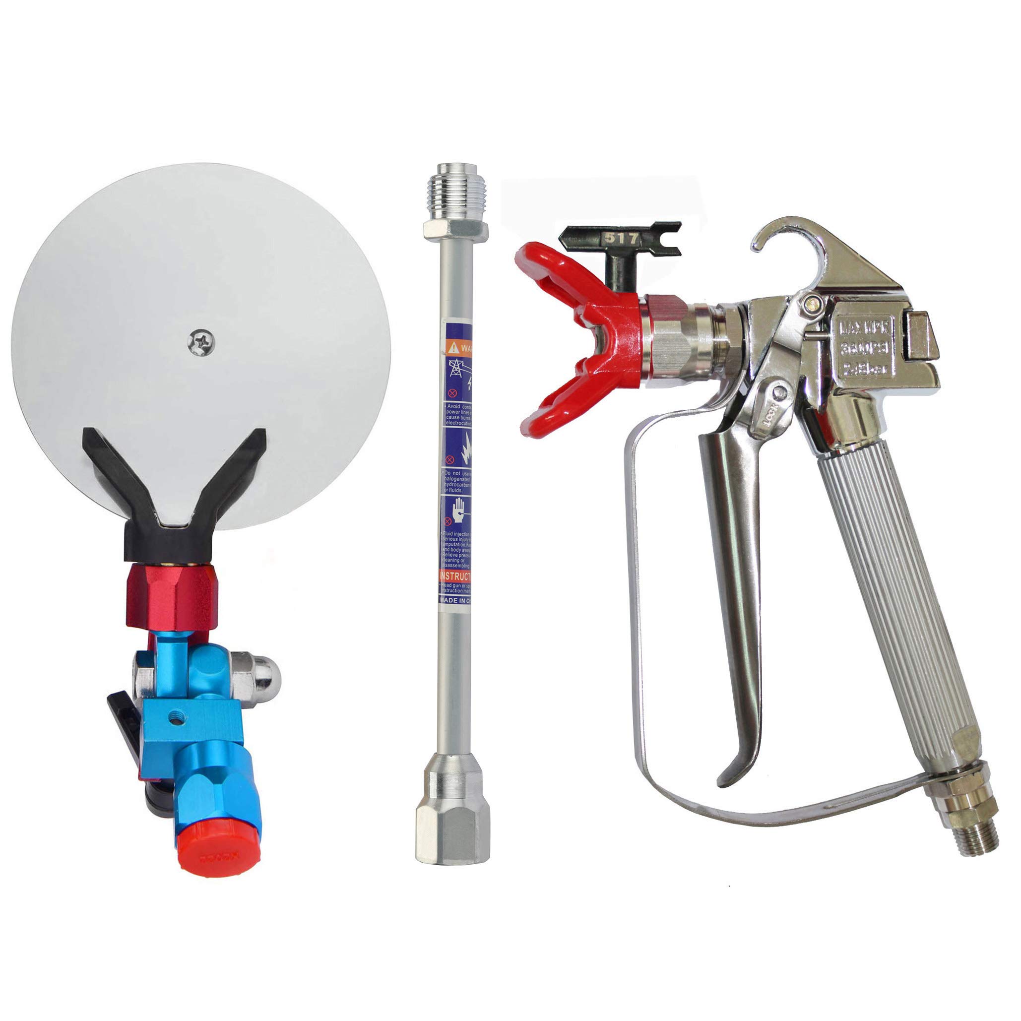 DUSICHIN Airless Paint Spray Gun High Pressure 3600 PSI 517 TIP Swivel ...
