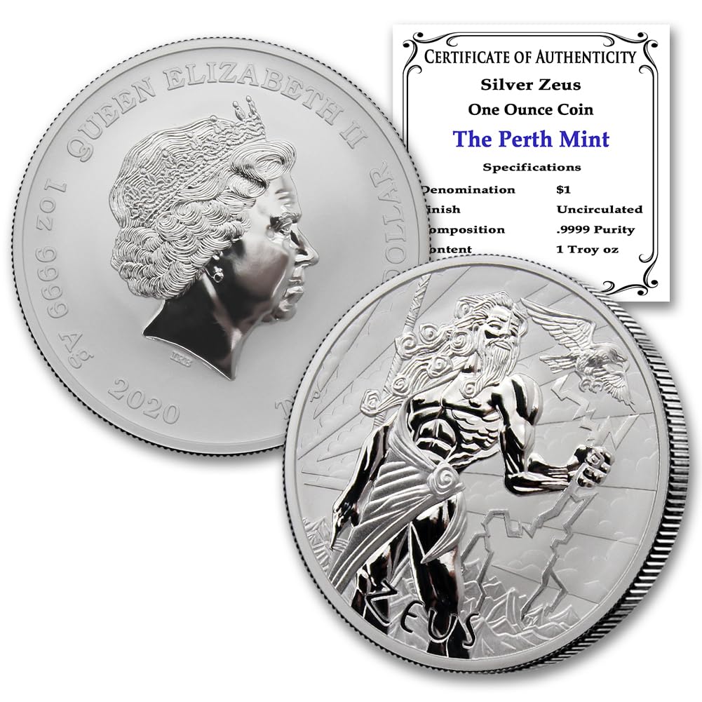 Mua 2020 P 1 oz Tuvalu Silver Gods of Olympus Series: Zeus Coin ...