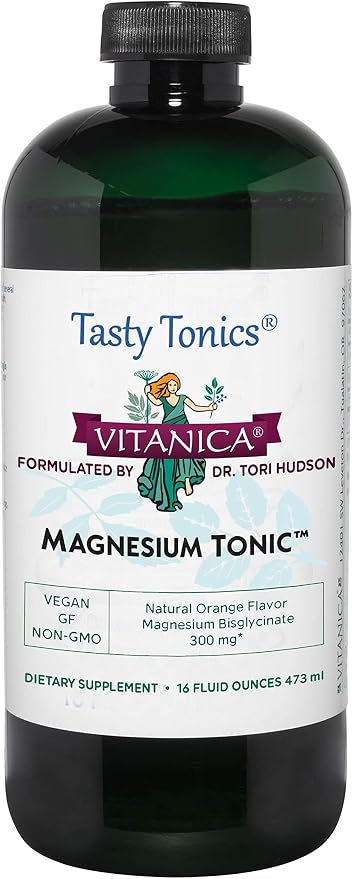 Amazon.com: Vitanica Magnesium Tonic, Liquid Magnesium Bisglycinate ...