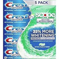 Amazon.com : Crest Complete Advanced Flavoridetoothpaste 5 Pack 8.2 Oz ...