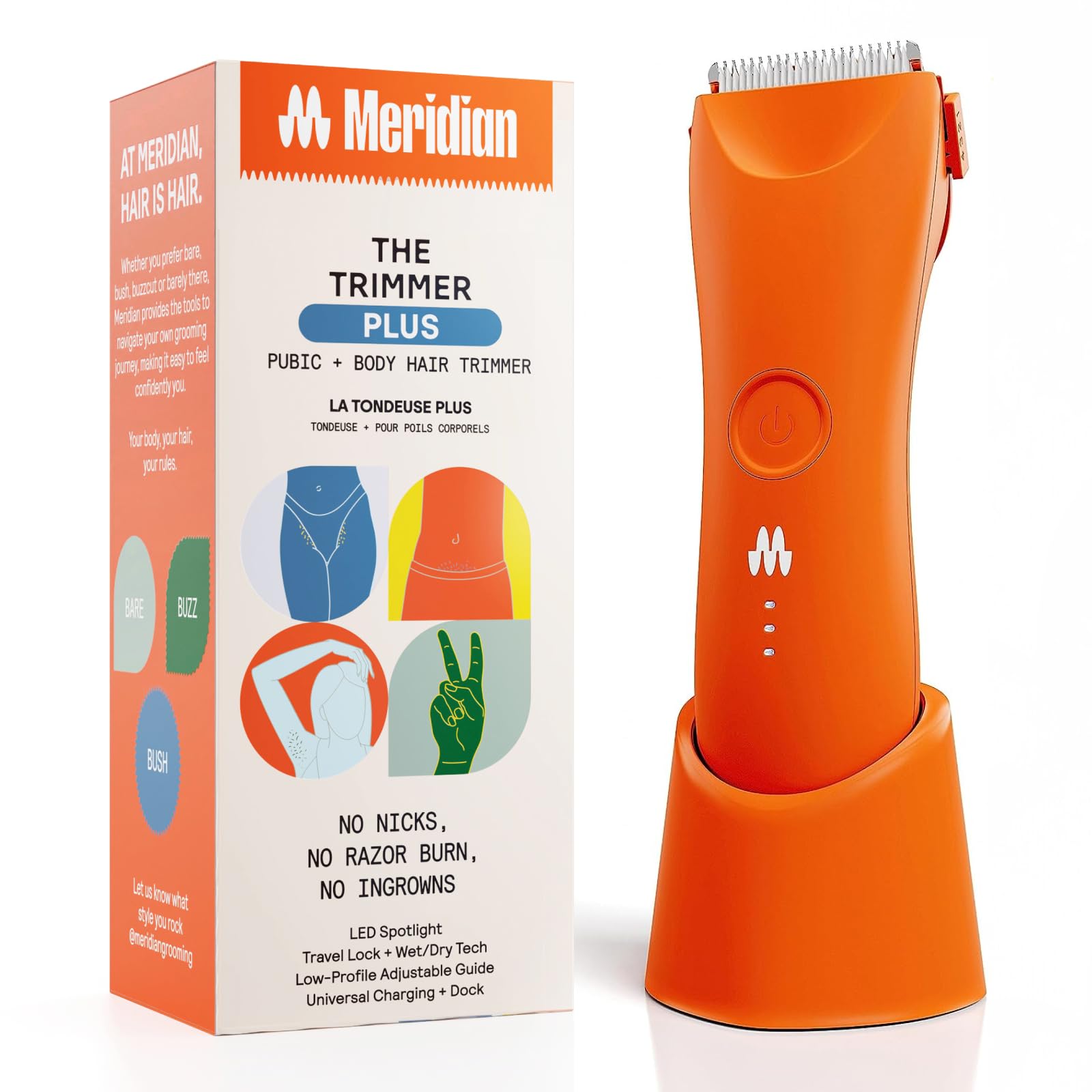 Mua Trimmer Plus Body Hair Manscaping Trimmer, Adjustable Guard, USB C ...