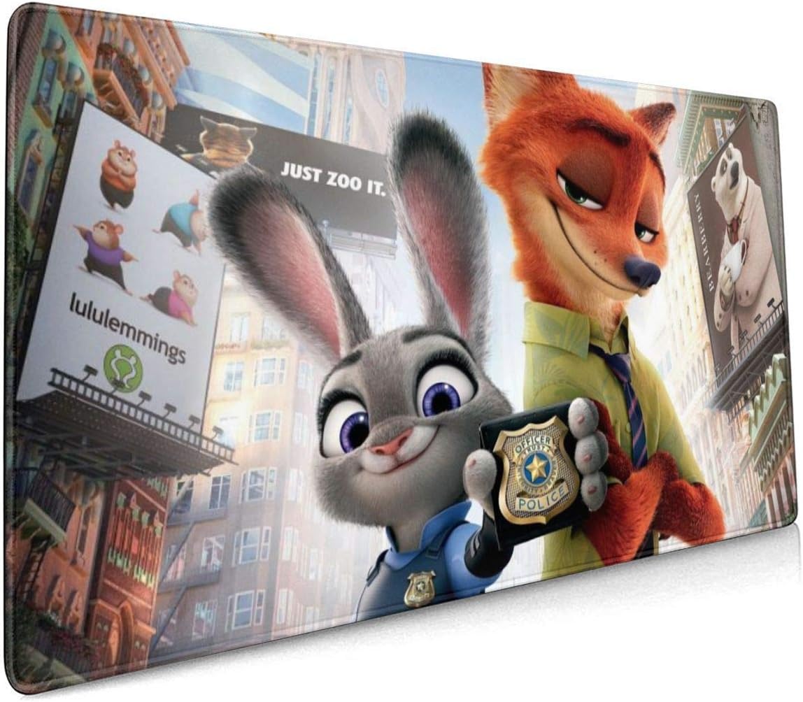 Zootopia - Alfombrilla de ratón Rectangular de Goma Antideslizante ...