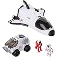 Amazon.com: Dazmers Space Shuttle Toy - Kids Spaceship with 2 Astronaut Figures, Mechanical Arm ...