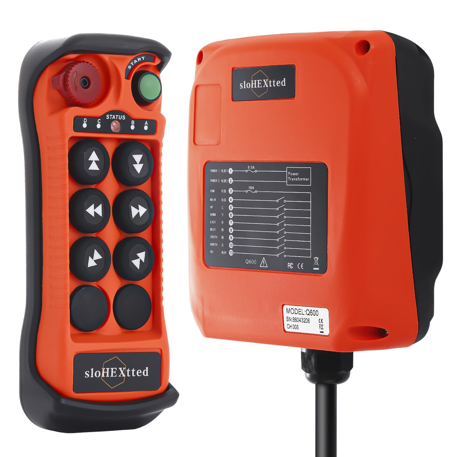 Mua 6 Channel Hoist Crane Industrial Wireless Radio Remote Control ...