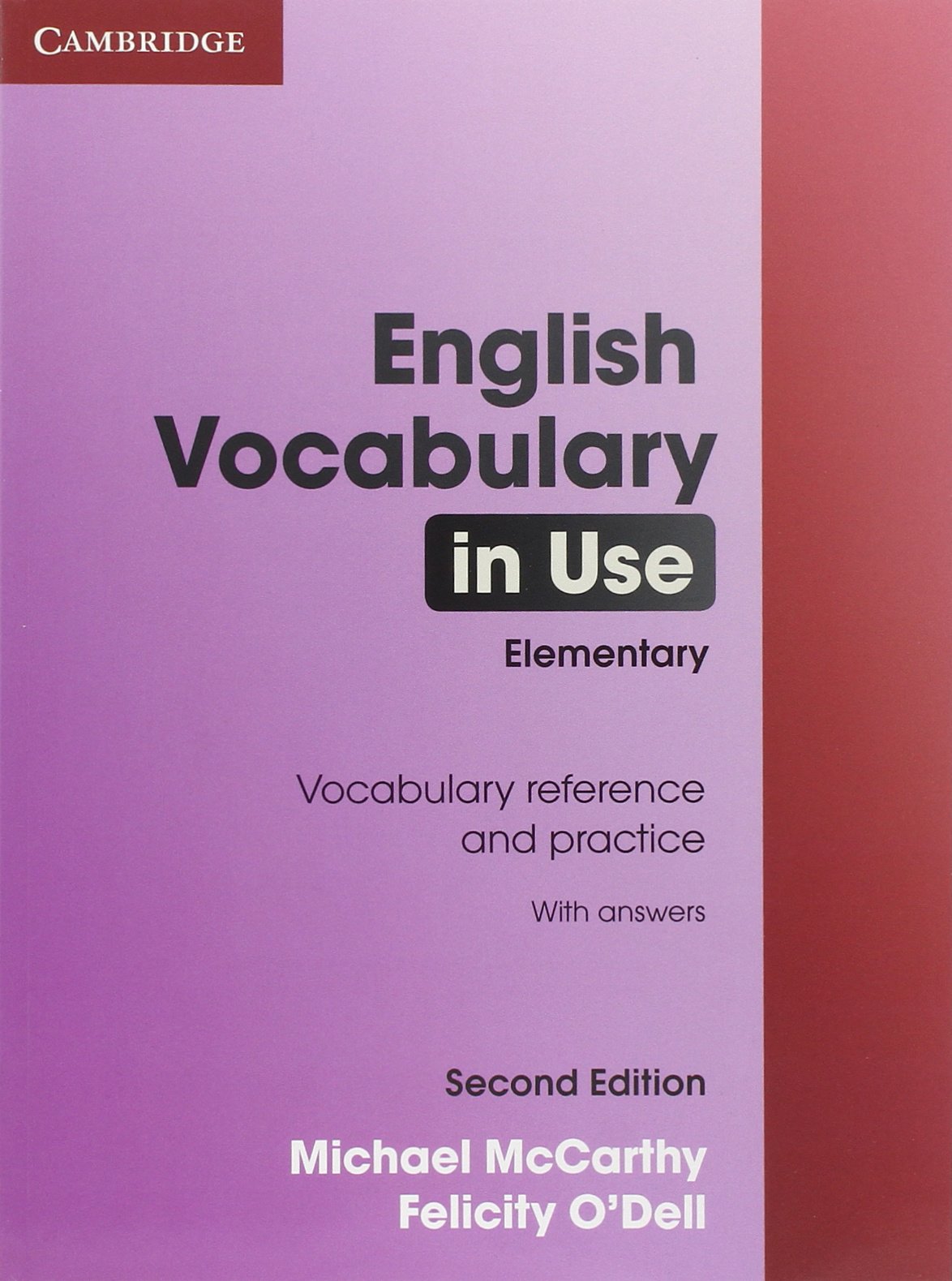 Book English Vocabulary In Use Elementary With Answers And Cd