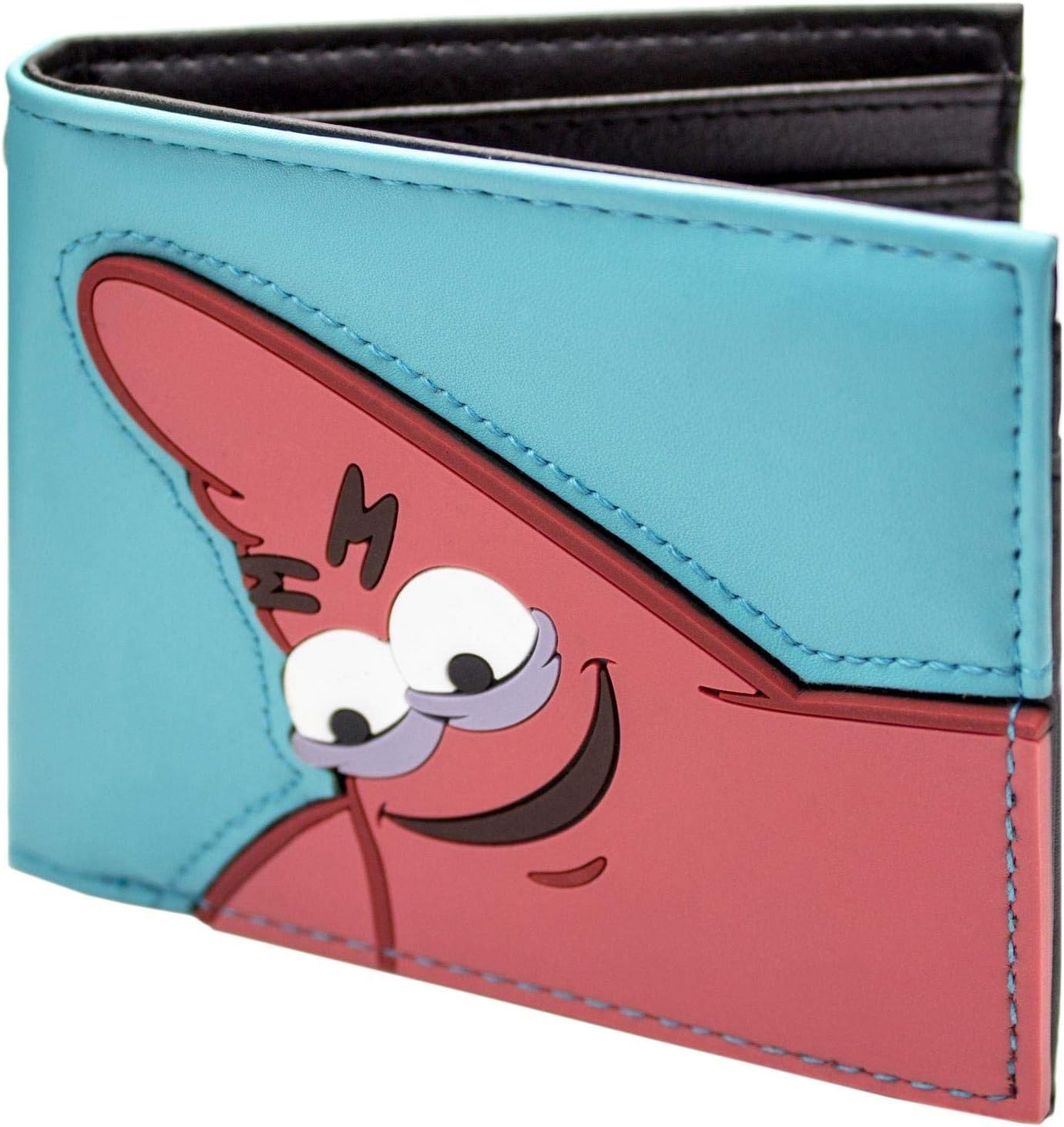 SpongeBob SquarePants Patrick Star ID and Card Bi-Fold Wallet Blue ...