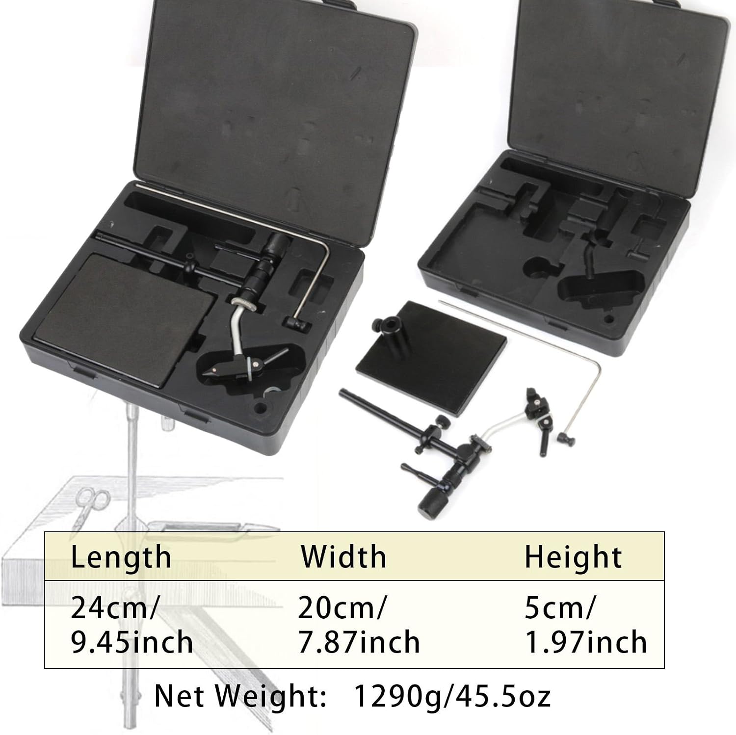 Maxcatch Rotary Fly Tying Vise Alloy Travel Vise with Base,Fishing Tool ...