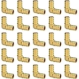 1/2 Inch 90 Degree Elbow PEX Fittings, 25 Pack 1/2 Inch 90 Degree Elbow PEX Fittings, Lead Free ...