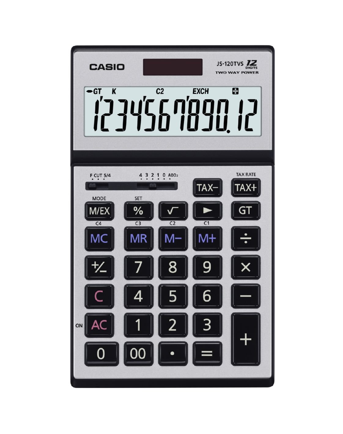 Casio JS-120TVS-SR - Calculadora científica (12 dígitos, pantalla LC ...