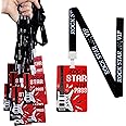 Amazon.com : 25 Pcs Rock Star Party Badge Rock PVC Card and Roll Party ...