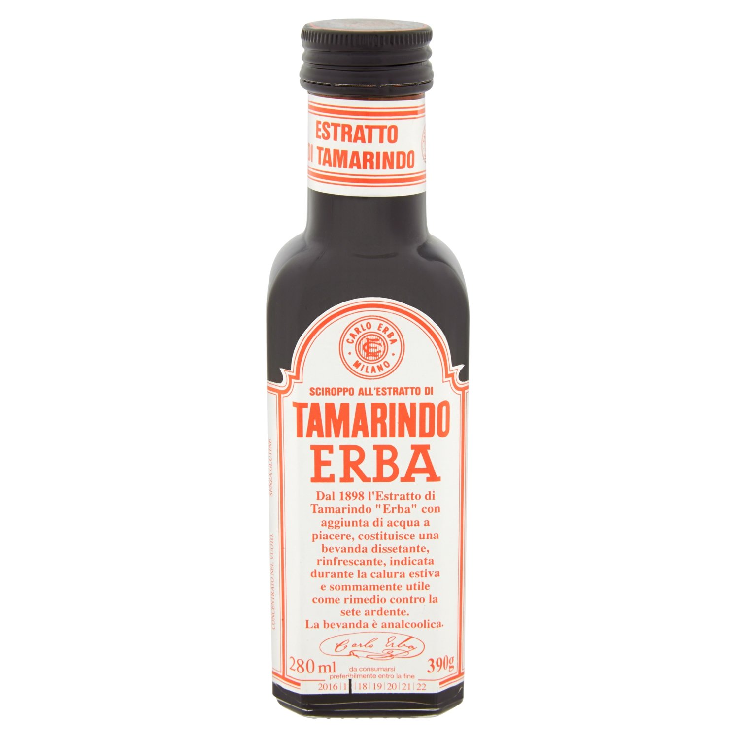 Tassoni: "Tamarindo Erba" Tamarind Extract Syrup (1 Bottle, 287 Ml - 9 ...
